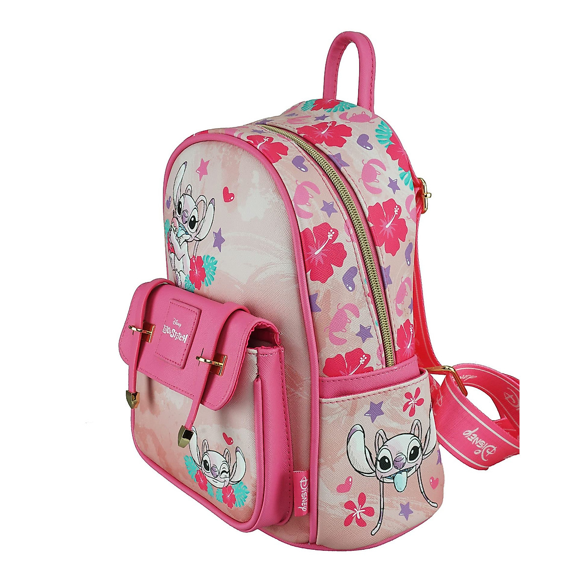 Disney Lilo and Stitch - Angel Wondapop 11 Inch Vegan Leather Mini Backpack
