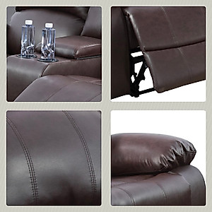 Beverly Fine Furniture Alpine Living Room Recliner Set Include Love seat, Sofa, 2-Piece