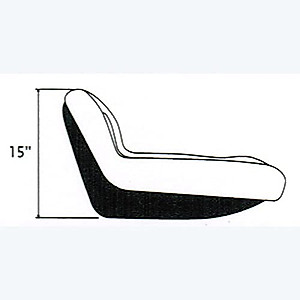 Virtionz Riding Lawn Mower Seat Cover (Medium) LP92324 Fits John Deere Mower Tractor & Gator Seats up to 15" High(Four Convenient Pockets)