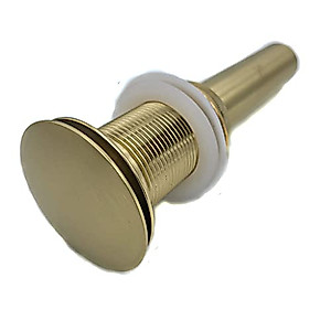 Luxury High Arc Single Handle One Hole,Tall Modern Bathroom Vessel Sink Faucet, Solid Brass Lavatory Vanity Faucet, Free Pop Up Drain Assembly and Water Hoses. cUPC Certified (Brushed Gold)