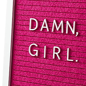 Signature 899RZH1072 Hallmark Birthday Card for Women (Damn, Girl Letter Board)