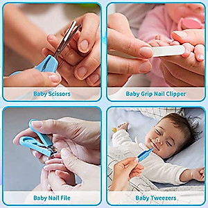 Baby Healthcare and Grooming Kit for Newborn Kids, 36PCS Upgraded Safety Baby Care Kit, Newborn Nursery Health Care Set, Baby Care Products