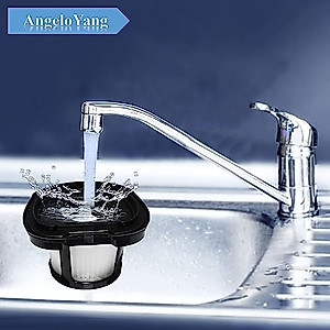 2284W Filter Compatible with Bi-ssell Pet Hair Eraser Hand Vacuum 2284W, 2390, 2389, 2390A, Replace Parts for 1614212, 1614203, 1614204, Pack 4 Filter and 8 Foam Filter