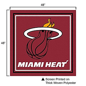 WinCraft Miami Heat Logo Tablecloth and Square Table Cover Overlay