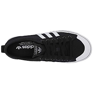 adidas Originals Men's Nizza Sneaker, Core Black/Cloud White/Cloud White, 12 M US