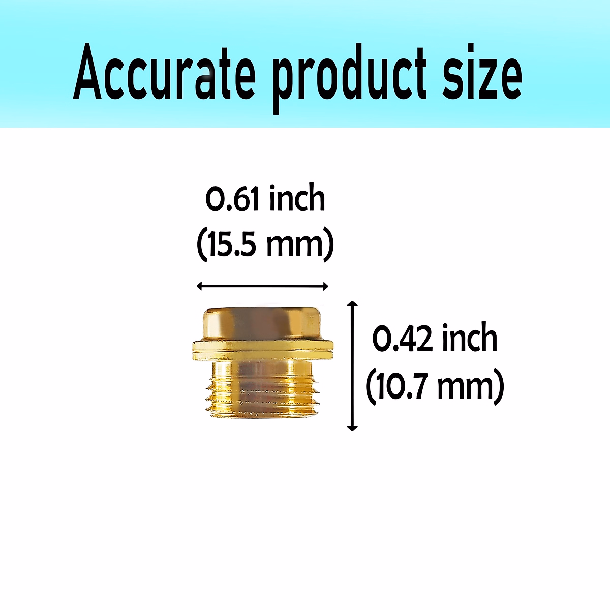 ALITZ 2Pack 30006 Brass faucet seat compatible with Central Brass 1/2" - 24 Thread No lead