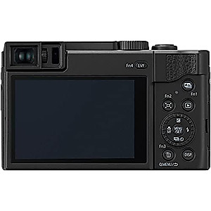 Panasonic Lumix DCZS80 Digital Camera (Black) (DC-ZS80K) - Bundle - with 64GB Memory Card + DMW-BLE9 Battery + 12 Inch Flexible Tripod + Camera Bag + Cleaning Set + USB Card Reader