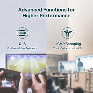 TP-Link TL-SG1210MP, 8 Port Gigabit PoE Switch, 8 PoE+ Ports @123W, w/ 2 Uplink Gigabit Ports + 1 Combo SFP Slot, Plug & Play, Extend, Priority & Isolation Mode,