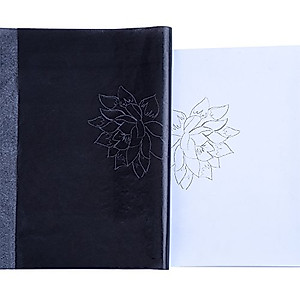 30 Pack Carbon Papers for Tracing, Graphite Carbon Copy Tracing Paper for Canvas Wood Paper (Black, 8.5 x 11 Inches)