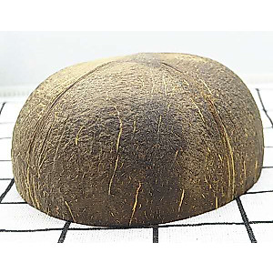 CEREM Coconut Bowl with Wooden Spoon and Fork Handmade Kitchen Utensils for Fruit Salad Dessert Smoothie Breakfast Party Meals Serving Home Decor, Natural 1 Set