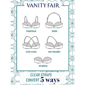 Vanity Fair Women's Gel Touch Strapless Push Up Bra 2111121, Barely Beige, 32A