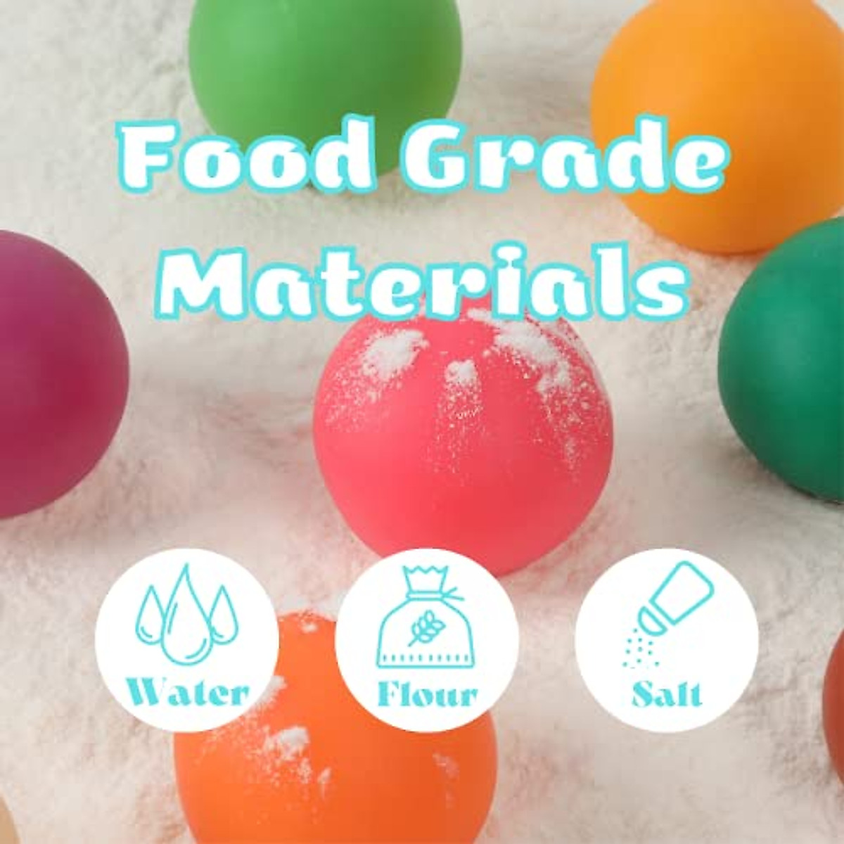 PHILODOGS Play-Masa Playdough 48 Pack of Non-Toxic Modeling Compound, 0.6 Ounce Each, Play Dough Bulk Sets for Kids Ages 3+