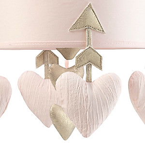 Lambs & Ivy Baby Love Musical Mobile Toy - Pink/Gold Hearts
