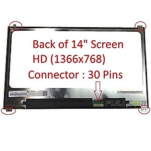 Generic New 14.0”HD LCD Screen N140BGE-E53 Compatible with DELL latitude E7480 1366X768 Matte