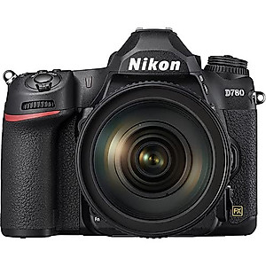 NIK0N D780 DSLR Camera with Nikkor 24-120mm f4G ED VR Lens & Deluxe Accessory Bundle. Includes: 2X SanDisk 32GB Ultra Memory Cards, Replacement Lithium-ION Battery, Digital Slave Flash, & Much More.