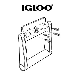 Igloo Premium Comfort Rubber Grip Swing-Up Handle, 90-100 Qt Coolers (1 Handle)