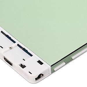 Kufoo Green Tablet, 100‑240V 4GB RAM 64GB ROM 10.1 Inch IPS 5G WiFi HD Tablet for Work (US Plug)