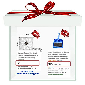 Large Hamster Cages - Wooden Hamster Mice and Rat Habitat with Ventilator Small Animal Cages for Rabbits, Guinea Pigs with Waterproof Bottom Plate