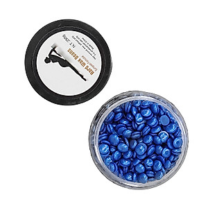 Hard Wax Bean, Depilatory Wax Bead 8.8oz Pearly Lustre Compact Professional Portable for Home for Face Underarm for Legs Bikini Area(Pearly Chamomile)