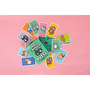 Professor PUZZLE May Contain Butts - Race to React in This Fast-paced Butt-Matching Card Game!