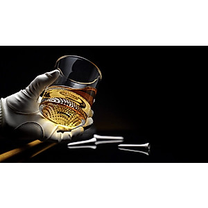 The Wine Savant Golf Ball Whiskey Glasses Set of 2-8oz Golf Gifts - Unique Whiskey Golf Glasses Set - Golf Gifts For Men & Women - Gifts for Golfers Golf Accessories Golf Ball Glasses (4 pack)