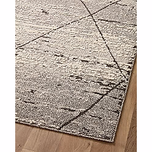 Loloi II Fabian Collection FAB-04 Grey/Charcoal 4'-0" x 6'-0" Accent Rug