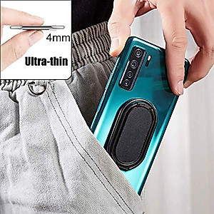 Rimyam Phone Ring Holder Finger Kickstand Foldable Cellphone Stand 360° Degree Rotation Metal Ring Grip Holder for Magnetic Car Mount Compatible with iPhone Samsung All Smartphone