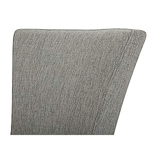 Amazon Brand – Stone & Beam Reinhart Classic Upholstered Dining Chair, 20.5"W, Set of 2, Light Gray