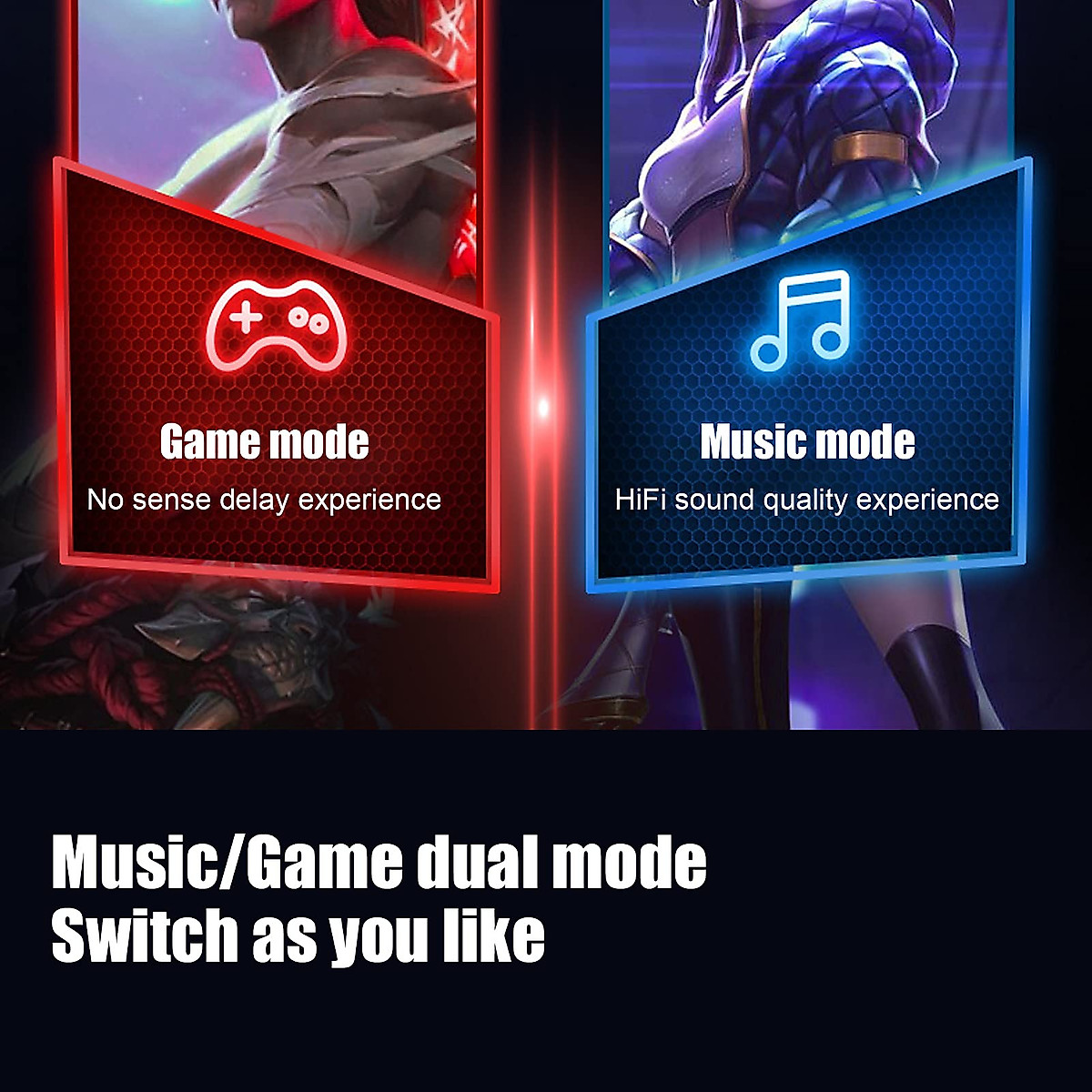 ciciglow 5.1 Bluetooth Gaming Headset,M28 TWS in-Ear Headset,Stereo Independent Dual-Host Headset,Charging Compartment Mirror Screen Design(Black)