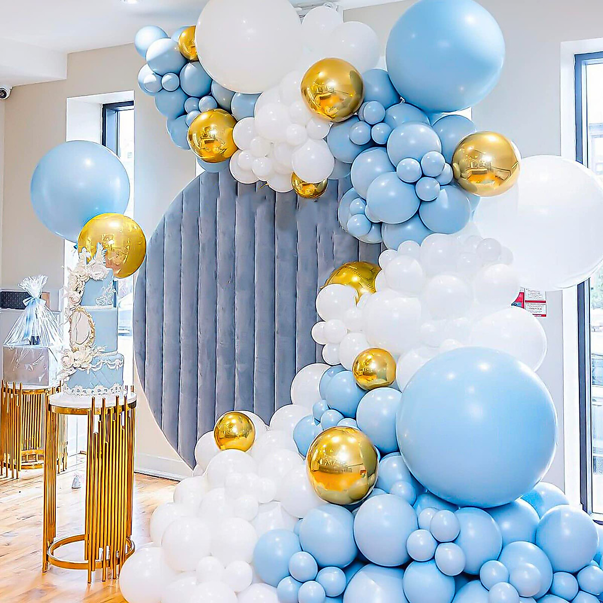 RUBFAC 65pcs White Latex Party Balloons, 12 Inches Helium Party Balloons with Ribbon for Wedding, Birthday, Graduation, Baby Shower, Bridal Shower