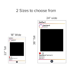 Photo Frame Cutout, Great for Birthday, Graduation, Bridal Shower Events, Social Media Template, Customize with Your info 2 Sizes to Choose