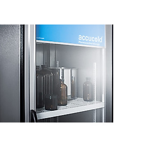 ACCUCOLD ACR1415RH Accucold 24' Wide Pharmaceutical All-refrigerator with Right Hand Door Swing, Glass Door, Lock, Digital Thermostat and a Stainless Steel Interior & Exterior Cabinet