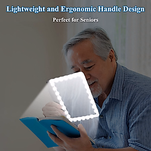 4X Magnifying Glass with 36 Adjustable LED Lights Provide Full-Page Viewing Area Evenly Lit Perfect for Low Vision Person and Seniors