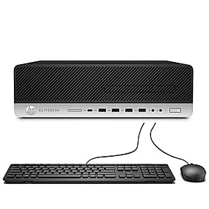HP EliteDesk 800 G4 SFF Business Desktop PC, Intel Core i5-8500 3.0Ghz up to 4.1GHz, 16GB DDR4 RAM, 512 GB SSD, DVD, Bluetooth, Windows 10 Pro (Renewed), Black