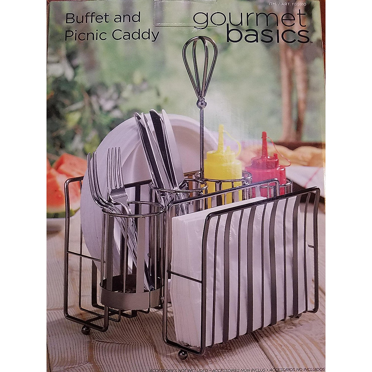 Gourmet Basics Buffet and Picnic Caddy
