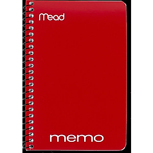 Mead Small Spiral , Lined College Ruled Paper, Pocket Notebook, Memo Pads for Home Office Accessories, School Mini Note Pads, 60 Sheets, 5" x 3", Assorted Colors, 8 Pack (73605)