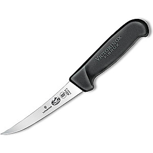 Victorinox Boning, 5" Curved, Semi-Stiff, Black Fibrox Pro Handle