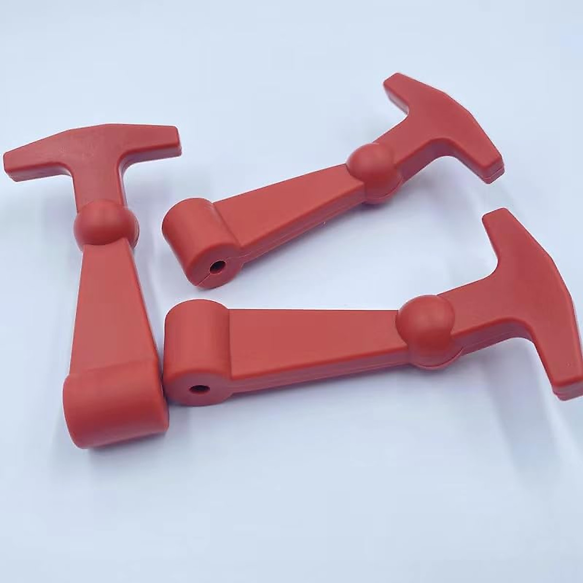 HeyMoly Ye-ti COOLER ACCESSORIES 4-Pack Replacement Lid Latches in Multiple Colors - Compatible with Ye-ti and RTIC Hard Coolers- Larger, Ergonomically Improved Design and Manufactured(2Black 2Orange)