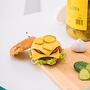 1 Gallon Smooth Cut 1/8" Dill Pickle Slices Perfect for home, restaurant, kitchen, cheaseburger,hamburger.