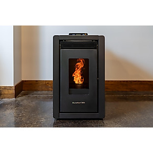 Generic Comfortbilt Small Mini Pellet Stove HP 40 1,500 ft² 25 LB Hopper Apline Series, Black
