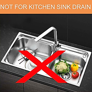 Seatery 2PCS Tub Drain Hair Catcher - 2.75 inch Shower Drain Mesh Strainer, Stainless Steel Shower Bathtub Drain Cover, Bathroom Sink Strainer Filter Basket for Bathroom Sink, Wash Basin Floor Drain