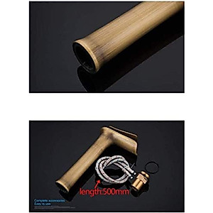 WOOWSHINE Kitchen Taps Basin Faucet Bath Waterfall Shower Sink Bathroom Faucets Taps Deck Mounted Brass Deck Mounted Bathroom Faucets,Sink Faucet, ki-635