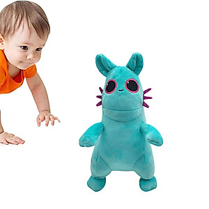 Generic Rain World Plush Toy, Cuddly Cartoon Anime Stuffed Animal Slugcat Plush Doll Character Pillow, Rain World SlugCat Plushies for Cartoon Fans Gift for Kids Fans Gift(Blue)