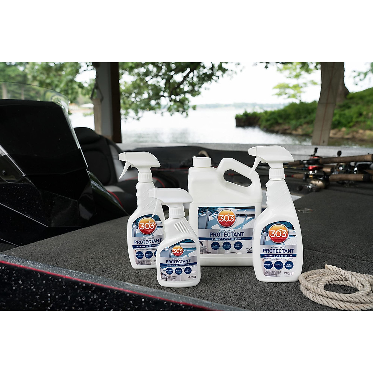 303 Marine Aerospace Protectant - Provides Superior UV Protection, Repels Dust, Dirt, and Staining, Dries To A Matte Finish, Restores & Maintains, 16oz (30340CSR) Packaging May Vary