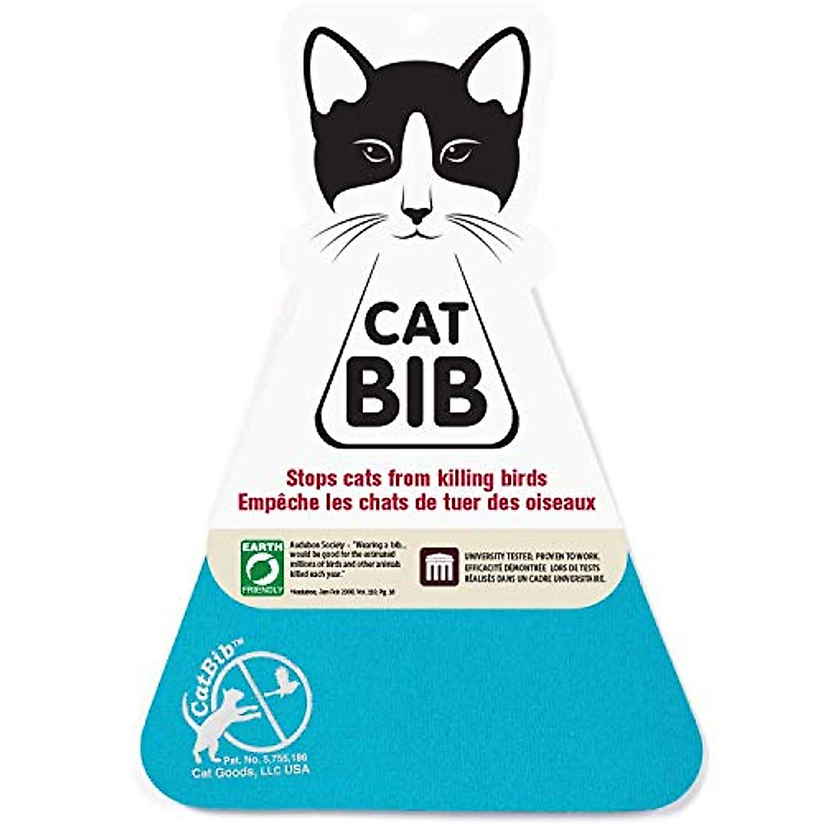 CatBib - Saves Birds, Protects Cats (Small, Turquoise)