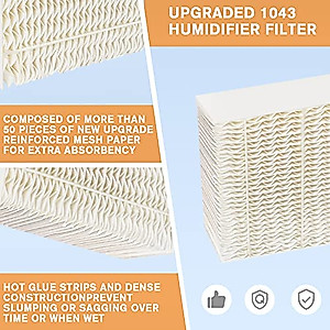 Blutoget 3 Pack 1043 Humidifier Wick Filter Compatible with Essick Air EP9 Series EP9500, EP9700, EP9800, EP9R500, EP9R800 821000 826000 826800 831000 &Bemis Space Saver 800 8000 Series Humidifiers