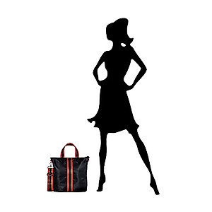 The Logan Bello by Haute Shore, Black W/Green & Red Stripe