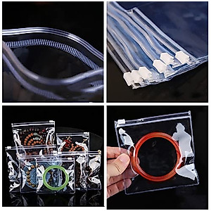 30 Self Seal PVC Pack Zipper Lock Bags,Clear Jewelry Anti Oxidation Bag Clarity Tarnish Prevention,Small Sealed Bag,Resealable packaging or Storage Accessories, Cable Organizer Bag(15x18cm/ 6x7inch)
