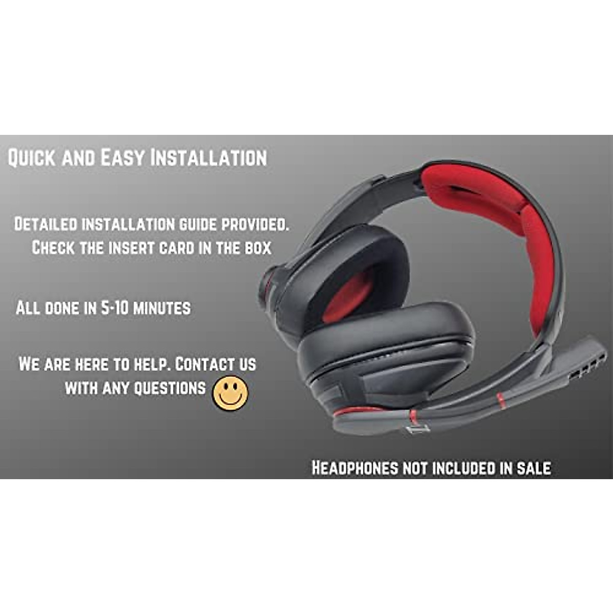 Premium Hybrid Ear Pads Compatible with Sennheiser GSP 370, Sennheiser GSP 350, GSP 303, GSP 302, GSP 301 and GSP 300 Headphones. Premium Protein Leather | Premium Velour | Soft High-Density Foam