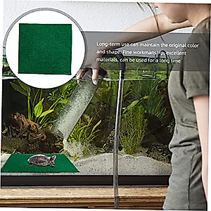 JEWEDECO Turtle Terrace Mat Turtle Tank Turf Garden Turf Carpet Yard Turf Simulation Grass Turtle Basking Platform Turf Fake Grass Turf Simulation Turf Lawn Turf Resin Bedding Artificial